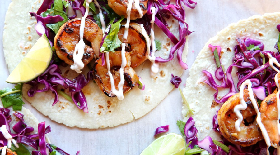 These spicy BBQ prawn tacos are perfect for every night of the week