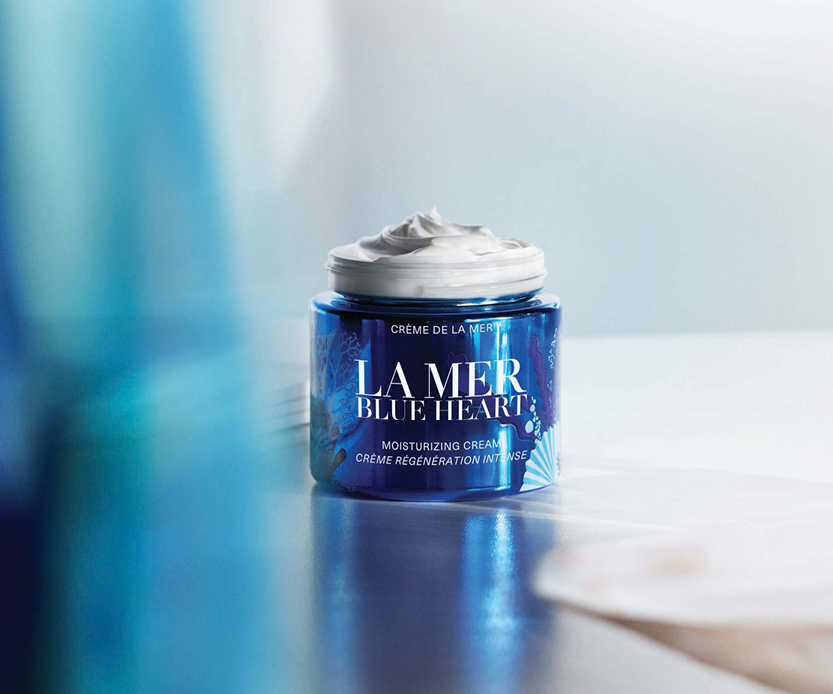 Celebrate World Oceans Day with La Mer's limited edition Blue Heart Jar