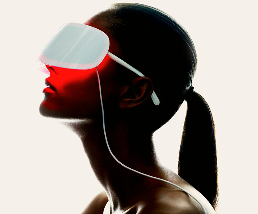 Cover up with a LED face mask for sci-fi skincare that treats acne