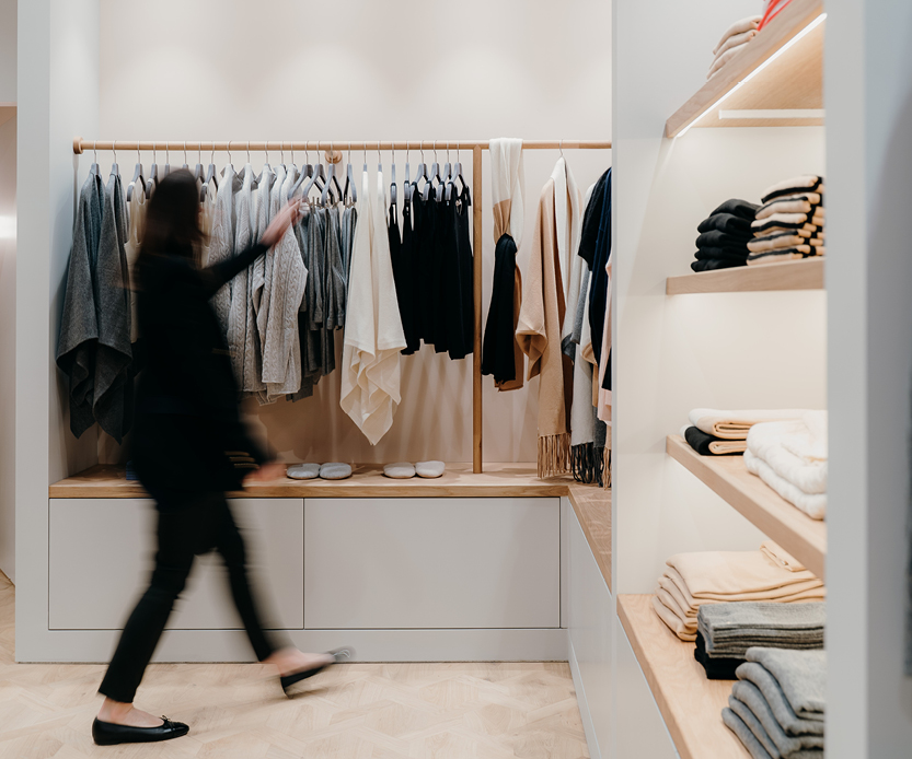 Envelop yourself in cashmere in Elle + Riley's newest sophisticated space