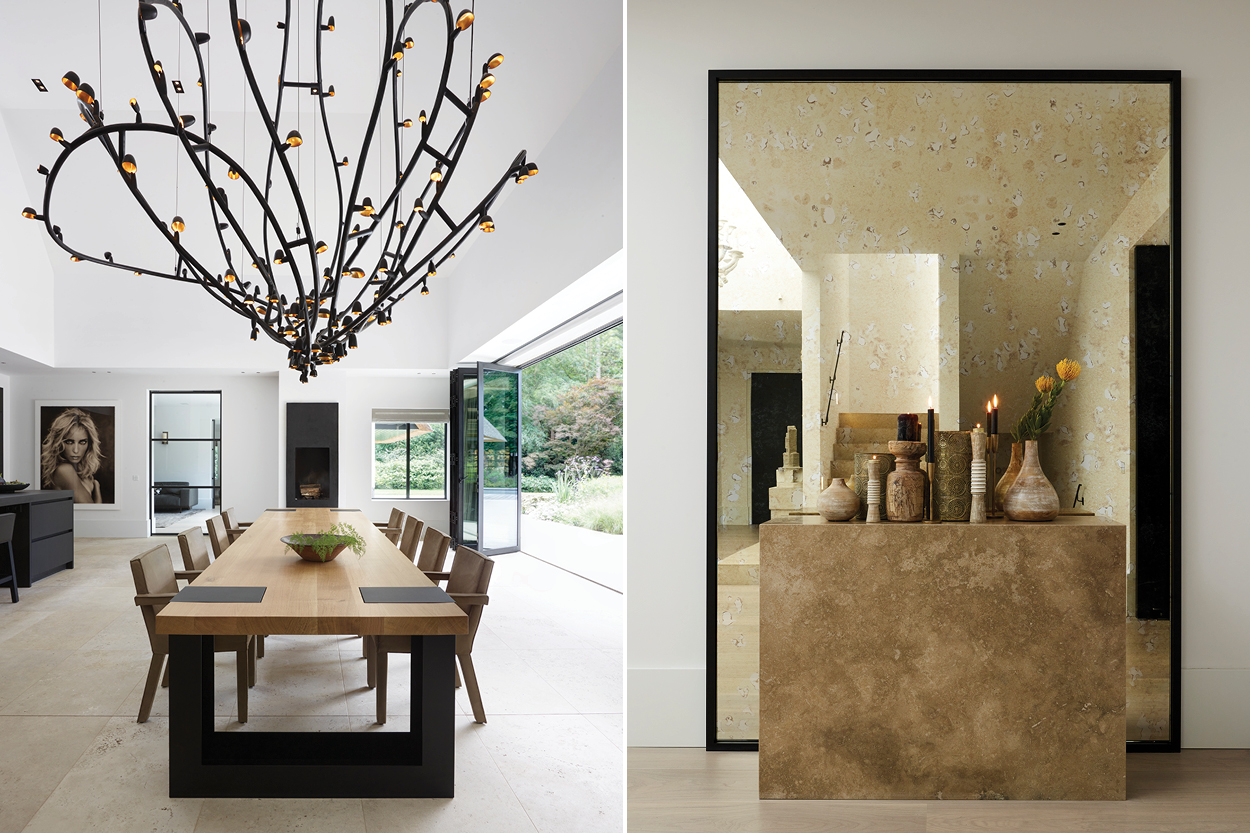 A spectacular Netherlands home by Studio Piet Boon is nestled in the woods