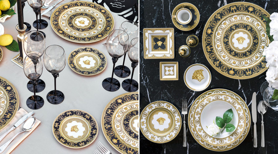 Create a magical holiday meal with Versace's entrancing table settings ...