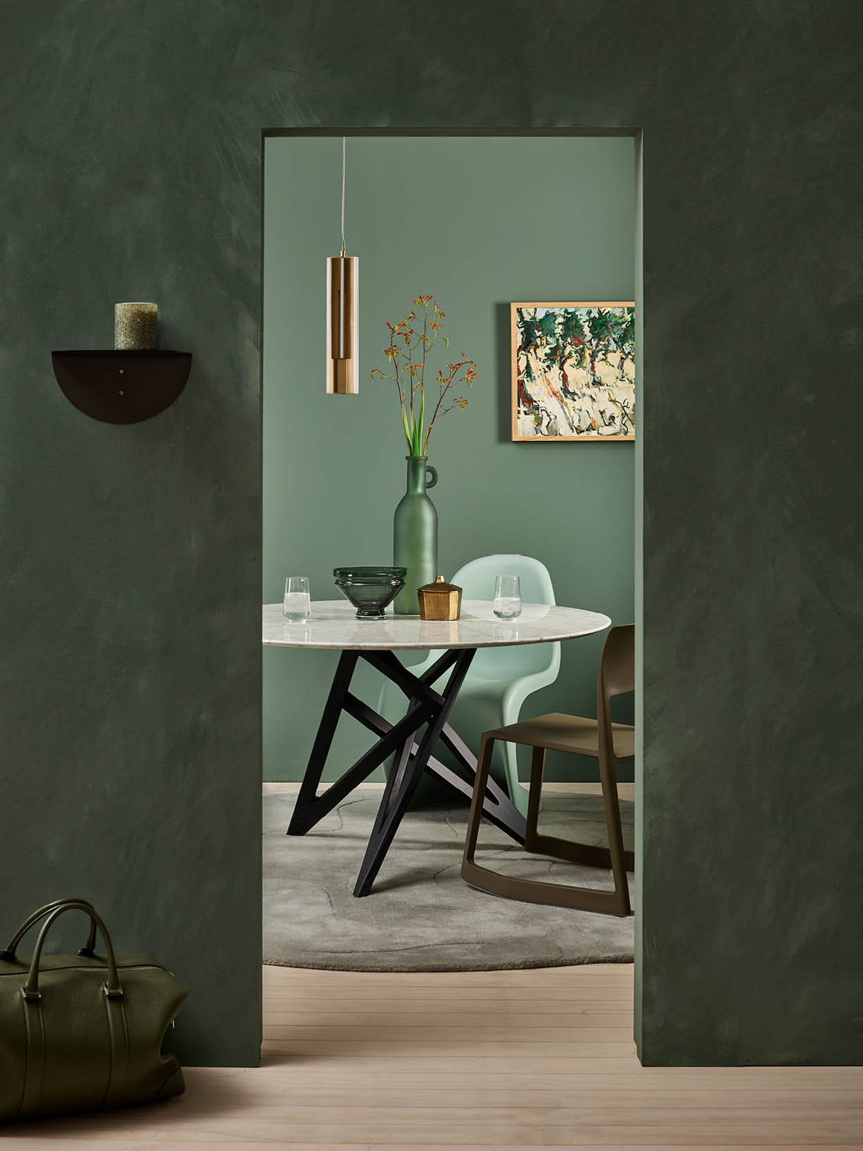 Modern monochrome: Resene's green shades are taking over