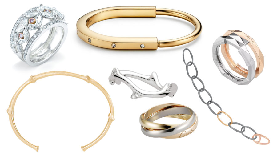 This striking jewellery edit proves the power of mixing metals