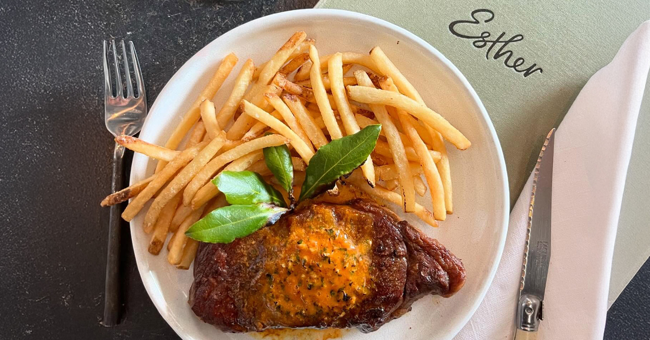 Start a new midday ritual with Esther's Steak Frites Lunch