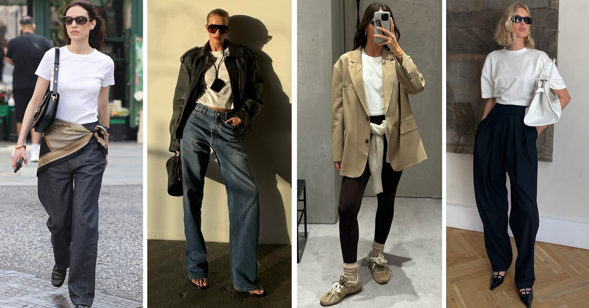 Four chic ways to style a simple white tee