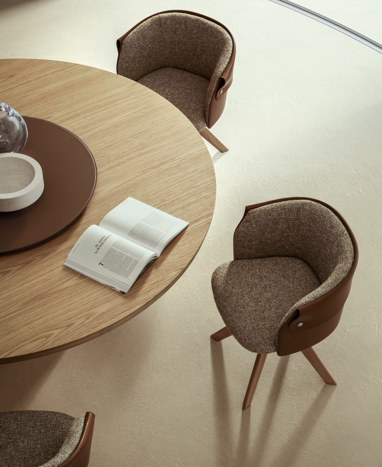 Flexform’s Enn Table & Ozzy Chair Bring Quiet Luxury To Dining